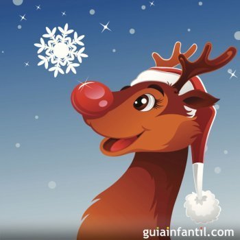 Rodolphe le renne au nez rouge. Villancico en francés
