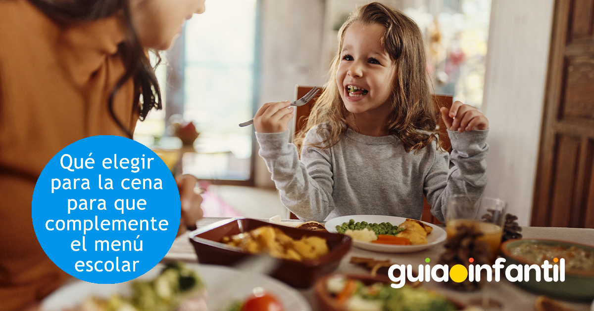 Qué elegir para la cena para que complemente el menú escolar de los niños