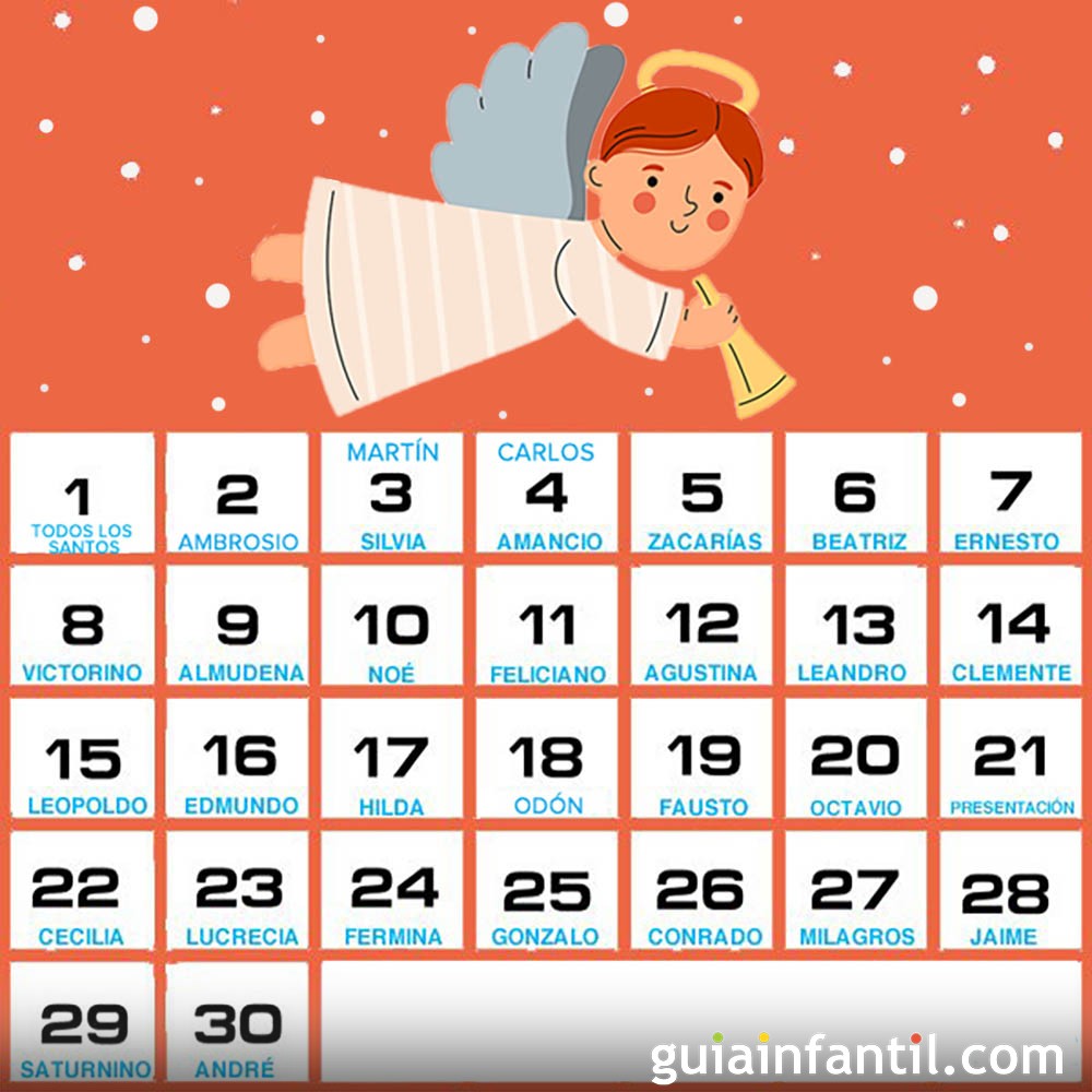Ideas Para El Calendario De Noviembre Preciosos Calendarios De