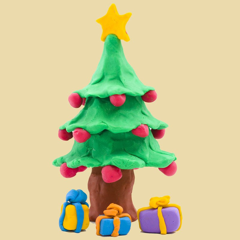 árbol De Navidad De Plastilina