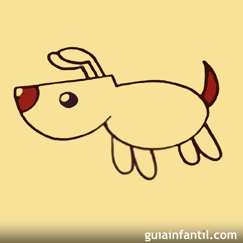 Cómo Dibujar Un Perro Para Niños Fácil Paso A Paso