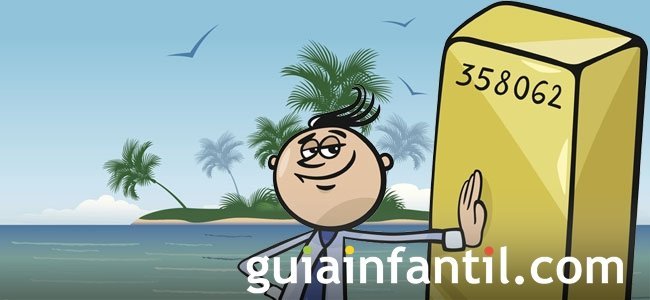 El avaro y el oro. Fábula de Esopo para niños