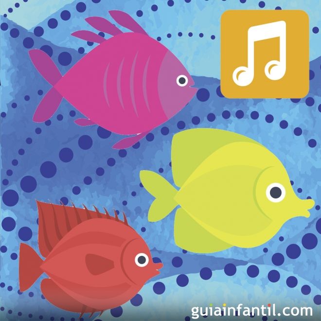 Tres pececitos. Canción mexicana para los niños