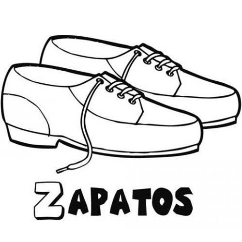 Zapatos viejitos para colorear - Imagui
